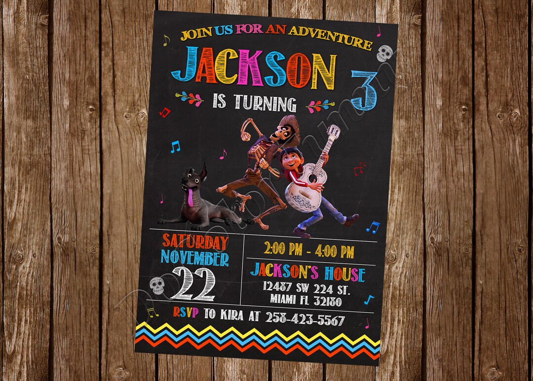 Coco Invitation Coco Birthday Invitation Fiesta Invitation Coco Party ...