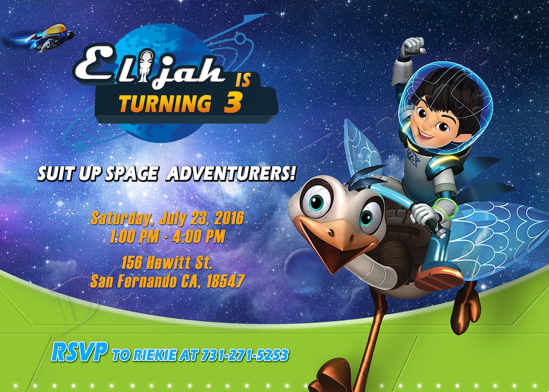 Miles From Tomorrowland Invitation Miles From Tomorrowland Birthday ...