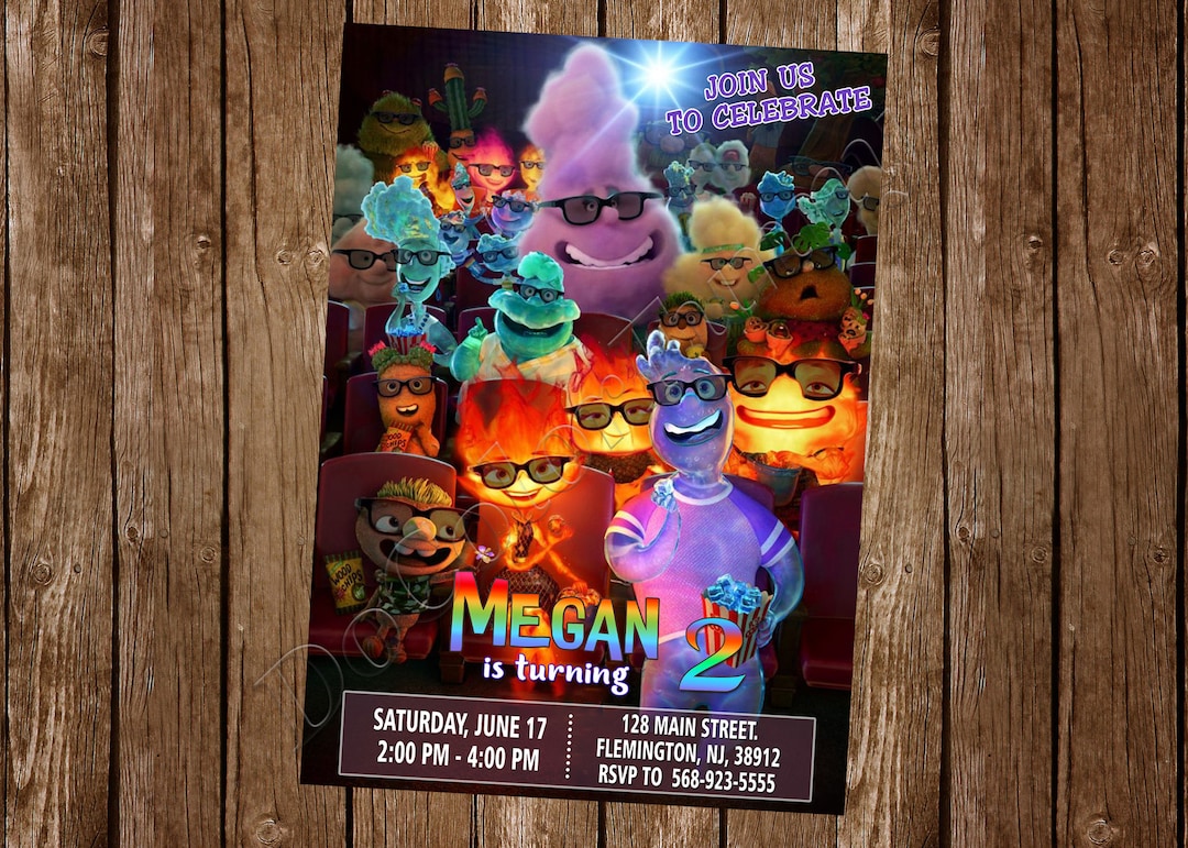 Elemental Invitation Elemental Birthday Elemental Party Elemental ...
