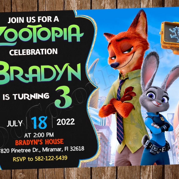 Zootopia Printable - Etsy