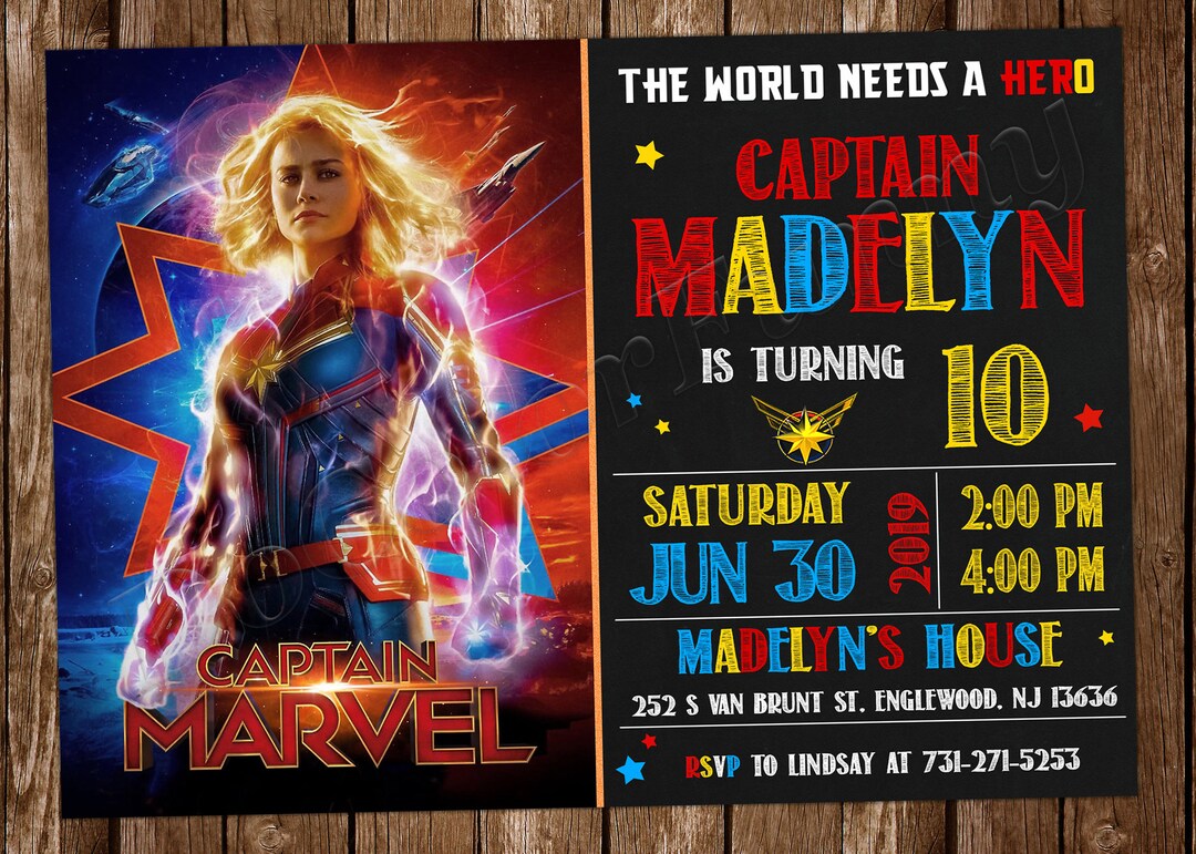 Captain Invitation Captain Birthday Party Invitation Captain Party ...