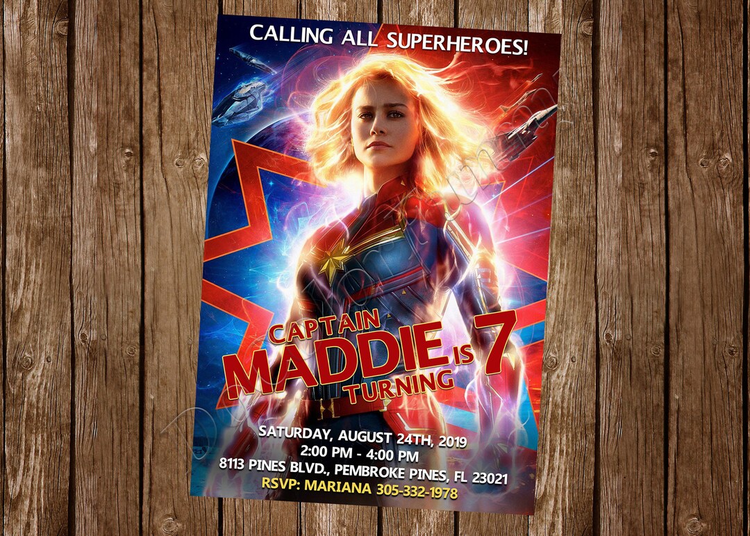 Captain Invitation Captain Birthday Party Invitation Captain Party ...