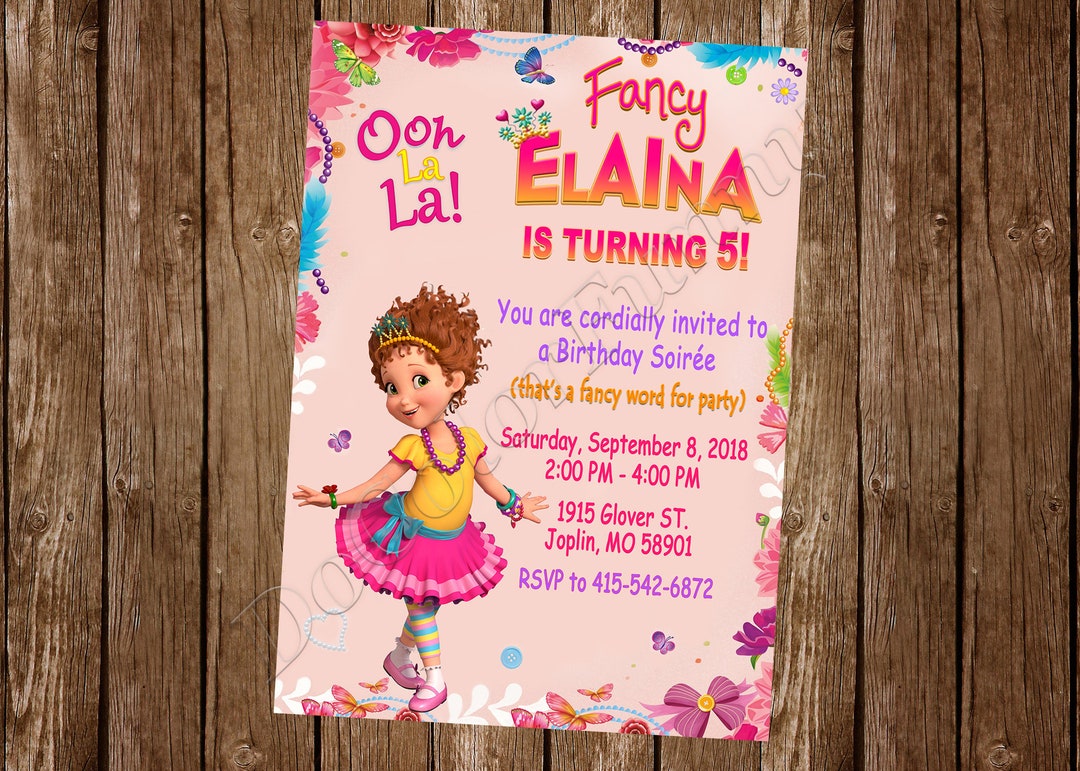 Fancy Nancy Invitation Fancy Nancy Birthday Party Invitation Fancy ...