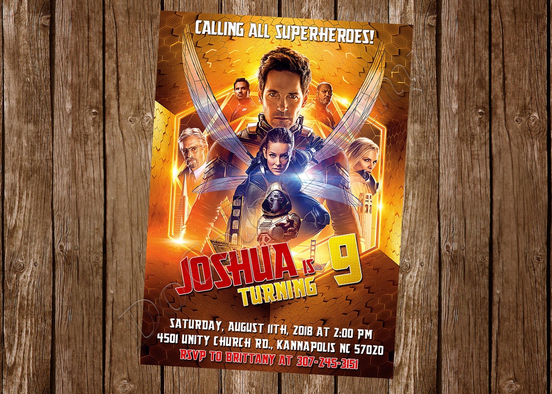 Ant-man Invitation Antman Invitation Ant-man Party Ant-man Birthday ...