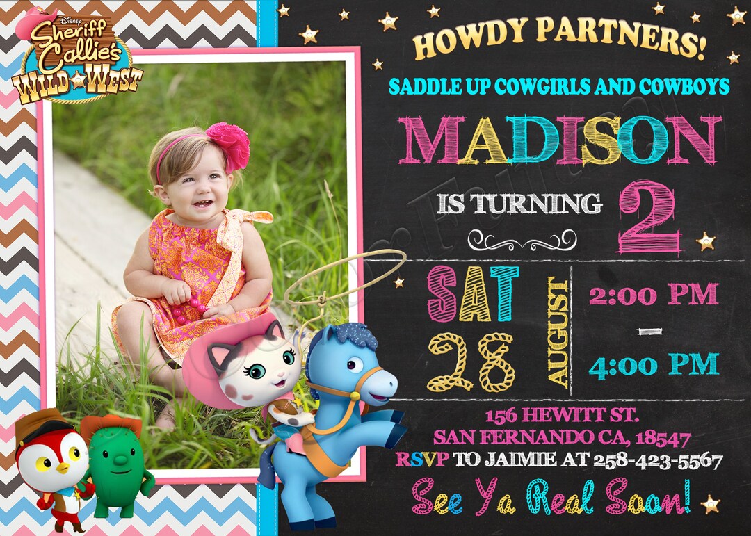 Sheriff Callie Invitation Sheriff Invitation Sheriff Callie Birthday ...
