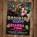 Zombies 2 Invitation Zombies Invitation Zombie Invitation - Etsy