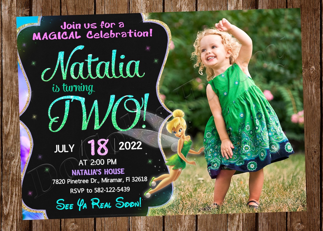 Tinkerbell Invitation Tinker Bell Invitation Tinkerbell Birthday Party ...
