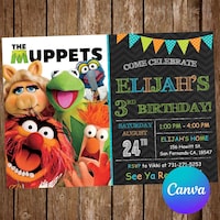 Muppet Babies Thank You Card, Muppet Babies Thanks, Baby Muppets ...