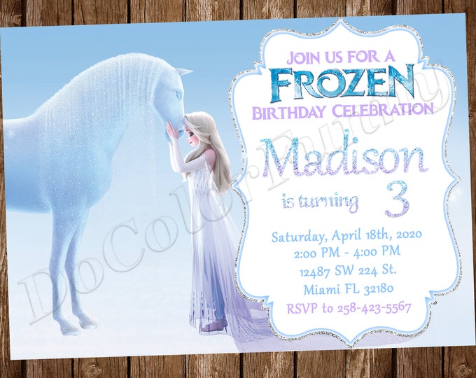 Frozen Invitation Elsa Invitation Frozen Birthday Frozen Invite Frozen ...