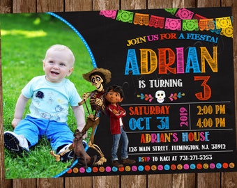 Coco Invitation Coco Birthday Invitation Fiesta Invitation Coco Party ...