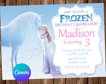 Frozen Invitation Frozen Birthday Invitation Frozen Party Frozen ...