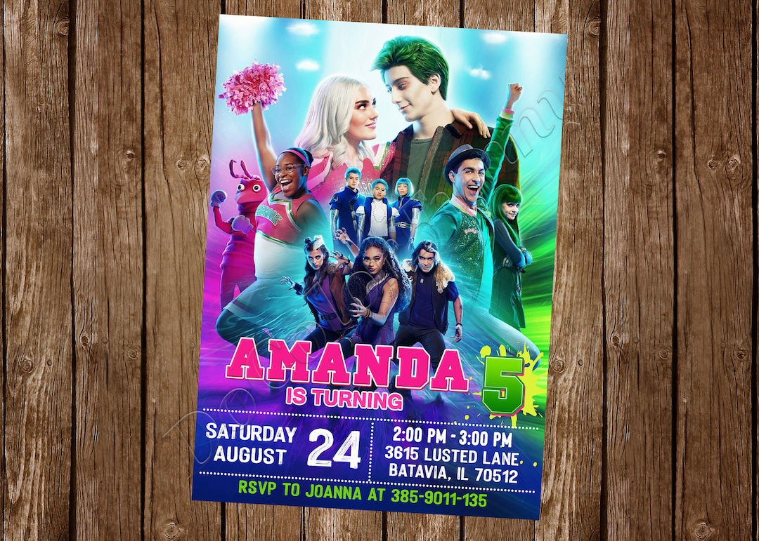 Zombies Invitation Zombies Birthday Invitation Zombies Party Zombies ...