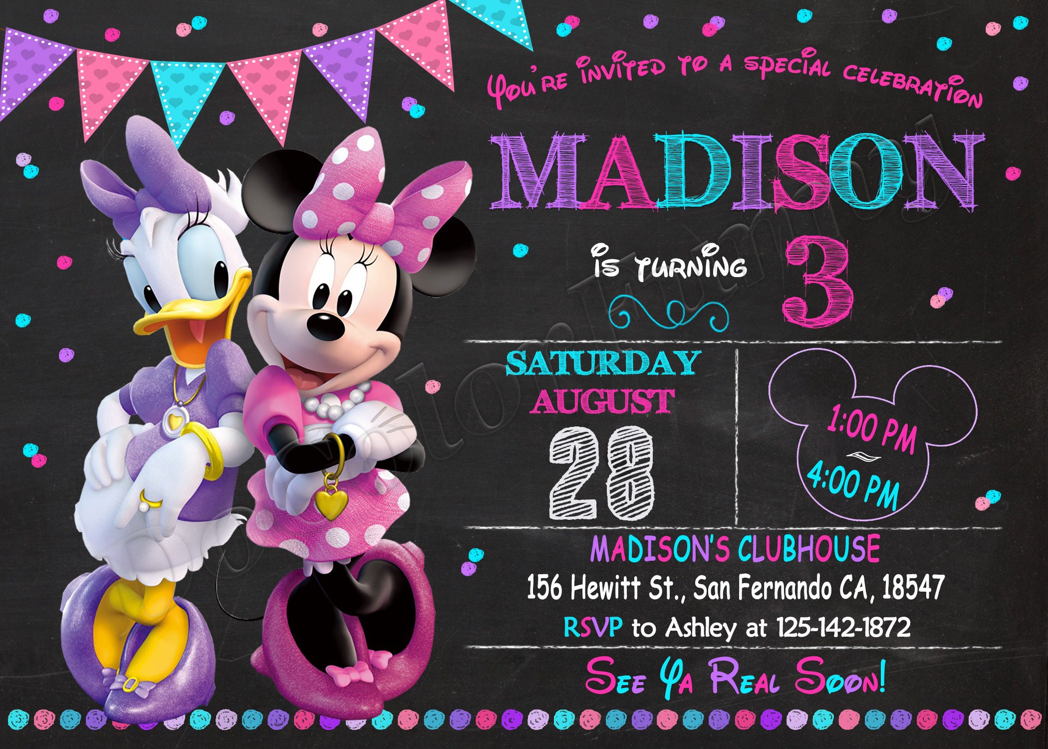 Daisy Duck And Minnie Mouse Party