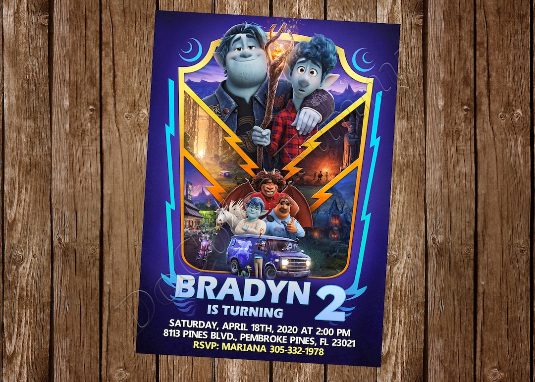 Onward Invitation Onward Birthday Party Invitation Onward Party Onward ...