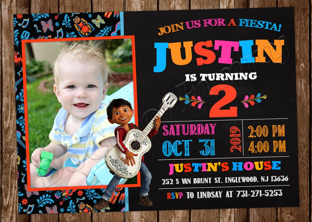 Coco Invitation Coco Birthday Invitation Fiesta Invitation - Etsy