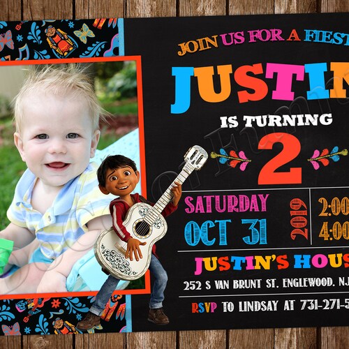 Coco Invitation Coco Birthday Invitation Fiesta Invitation | Etsy