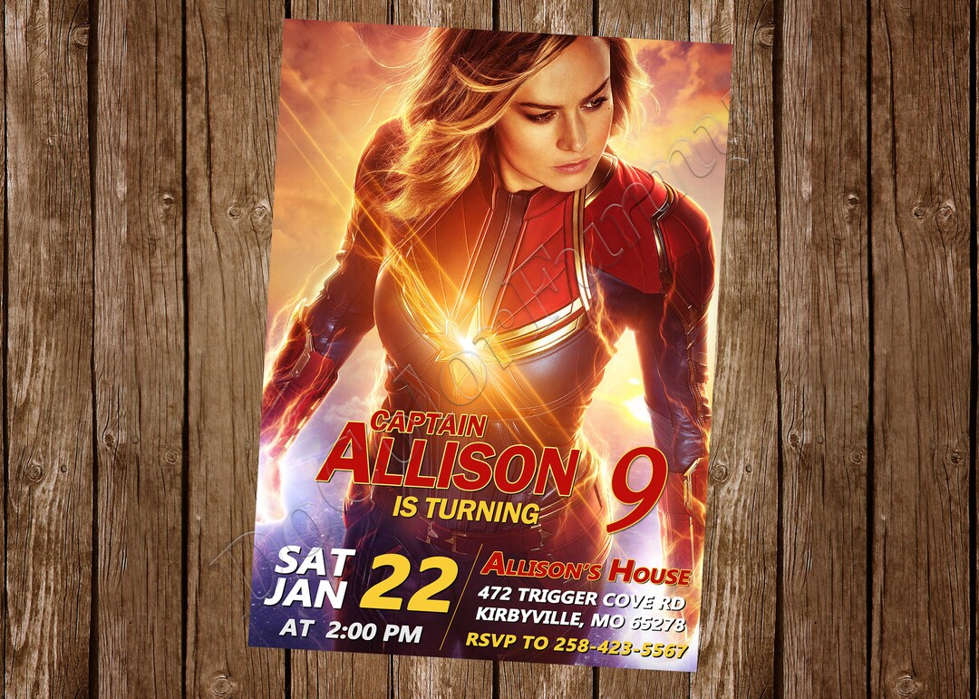 Captain Invitation Captain Birthday Party Invitation Captain Party ...