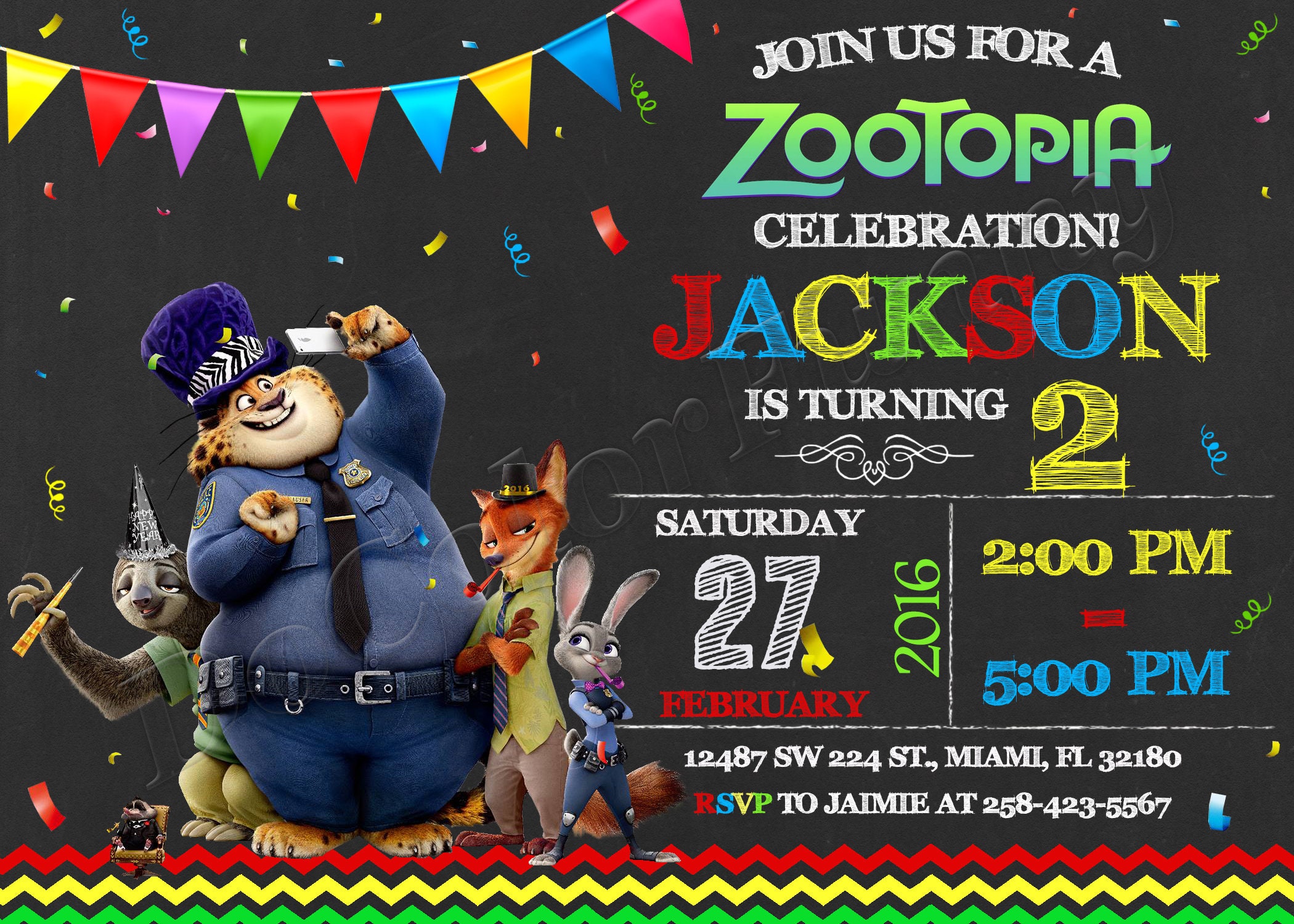 Zootopia Invitation Zootopia Birthday Invitation Zootopia Party ...