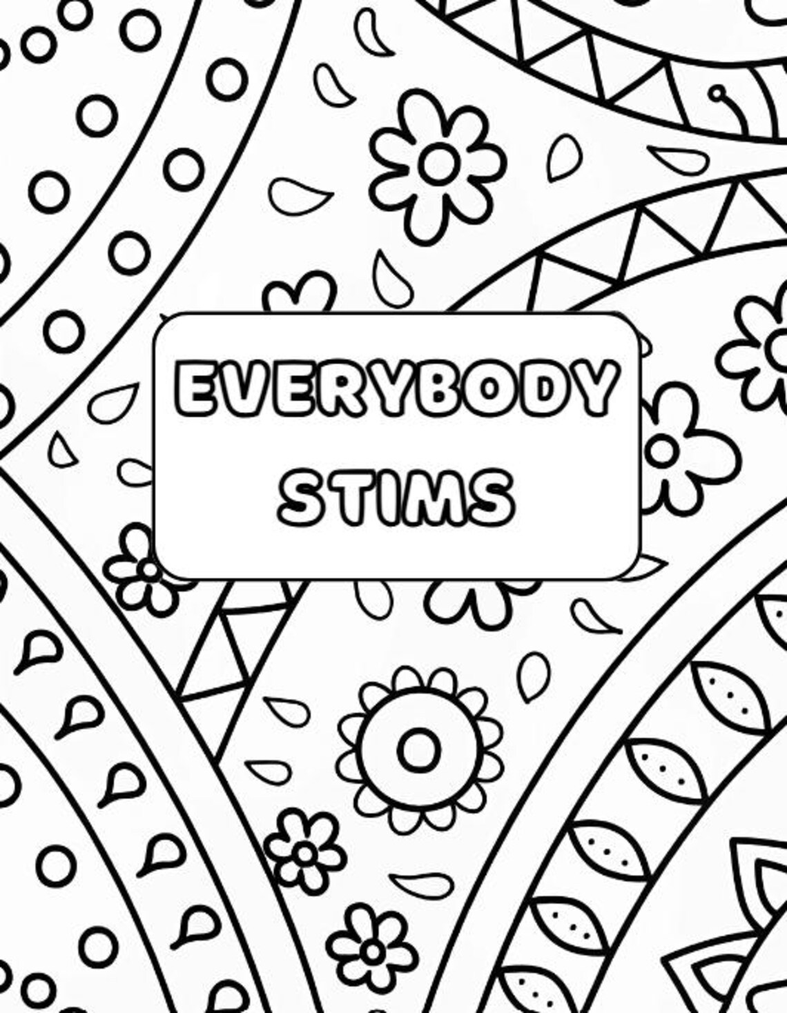 ABA Coloring Book, Coloring Pages for Adults, Neurodiversity Affirming ...