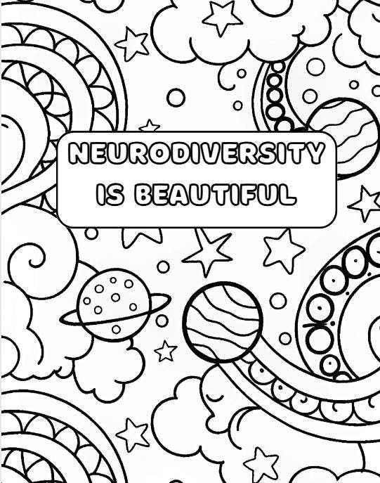 ABA Coloring Book, Coloring Pages for Adults, Neurodiversity Affirming ...