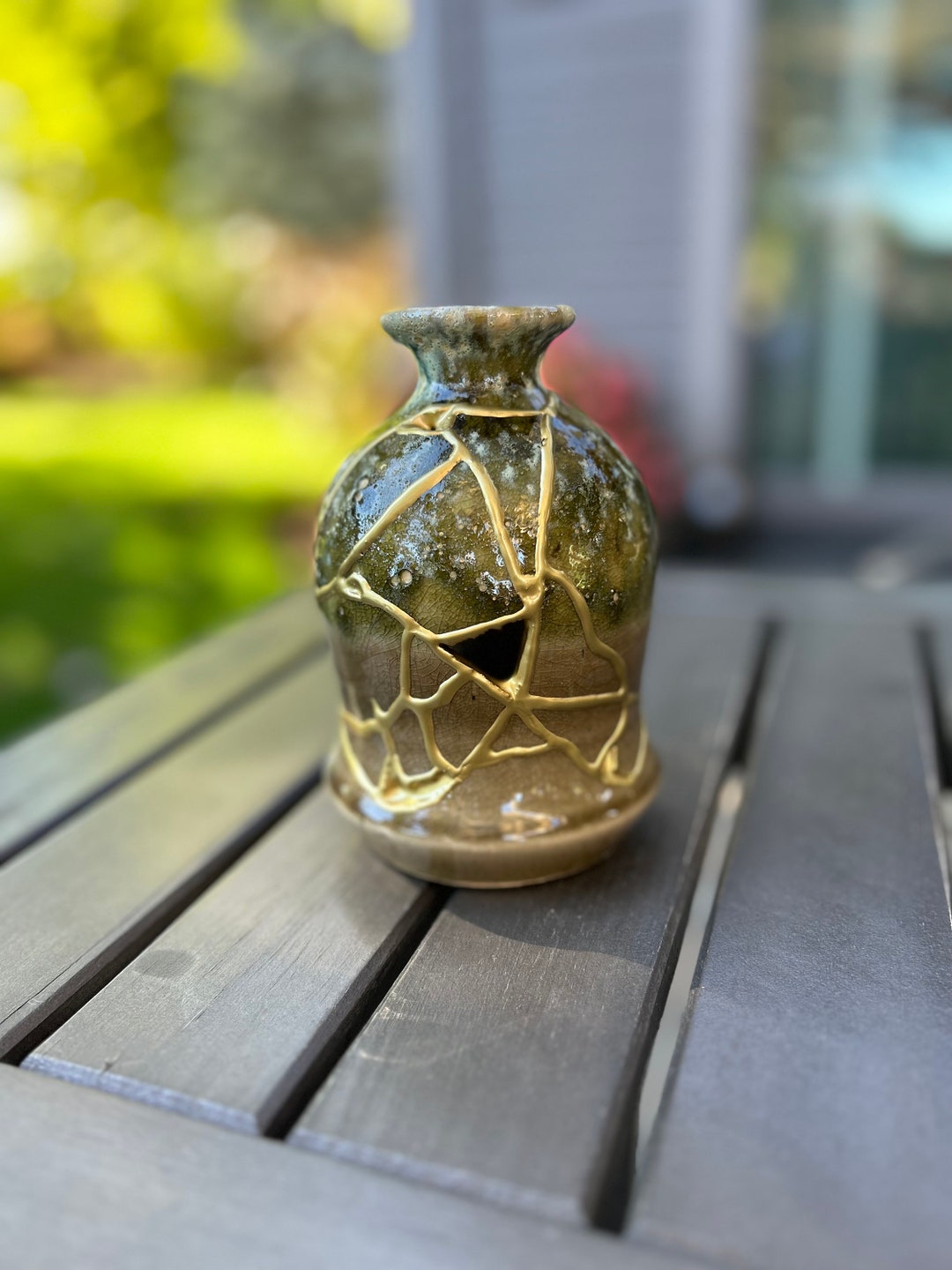 Kintsugi Vase Wabi Sabi Vase Broken Pottery Decor - Etsy