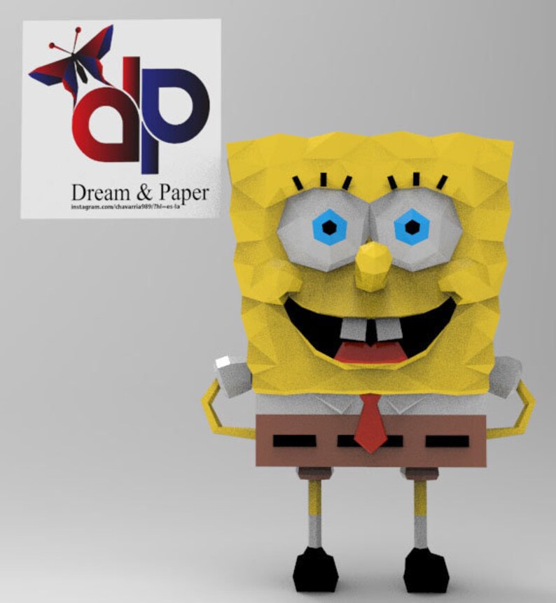 Bob Papercraft , PDF Template, DIY 3d Model, FanArt, Paper Sculpture ...