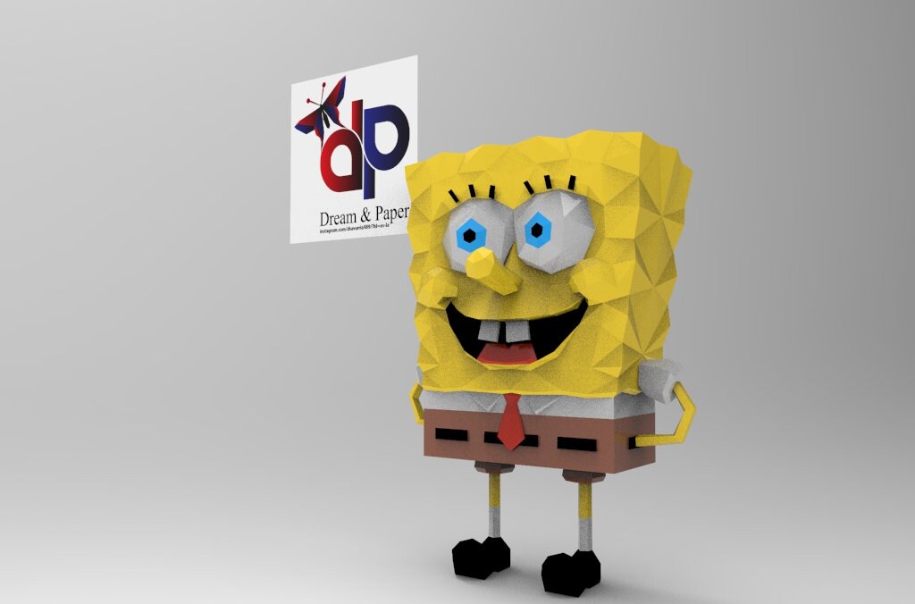 Bob Papercraft , PDF Template, DIY 3d Model, FanArt, Paper Sculpture ...