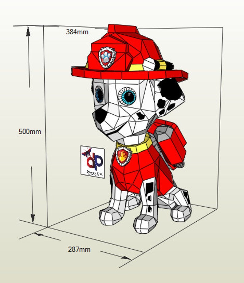 Marshall :papercraft PDF Template DIY 3d Model Fanart - Etsy