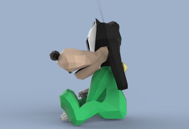 Baby goofy: Papercraft,SVG , PDF Template, DIY 3d Model, FanArt, Paper ...