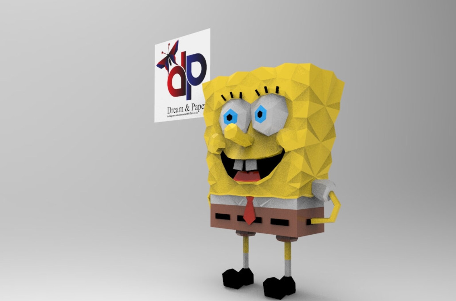 Bob Papercraft , PDF Template, DIY 3d Model, FanArt, Paper Sculpture ...