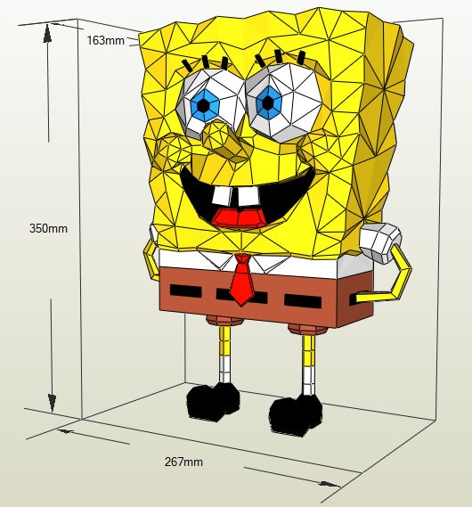 Bob Papercraft , PDF Template, DIY 3d Model, FanArt, Paper Sculpture ...