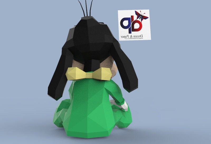Baby goofy: Papercraft,SVG , PDF Template, DIY 3d Model, FanArt, Paper ...
