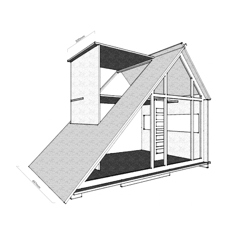 1:6 Miniature Cabin Type 01_vector File for Cnc, Laser Cutting(dxf, Eps ...