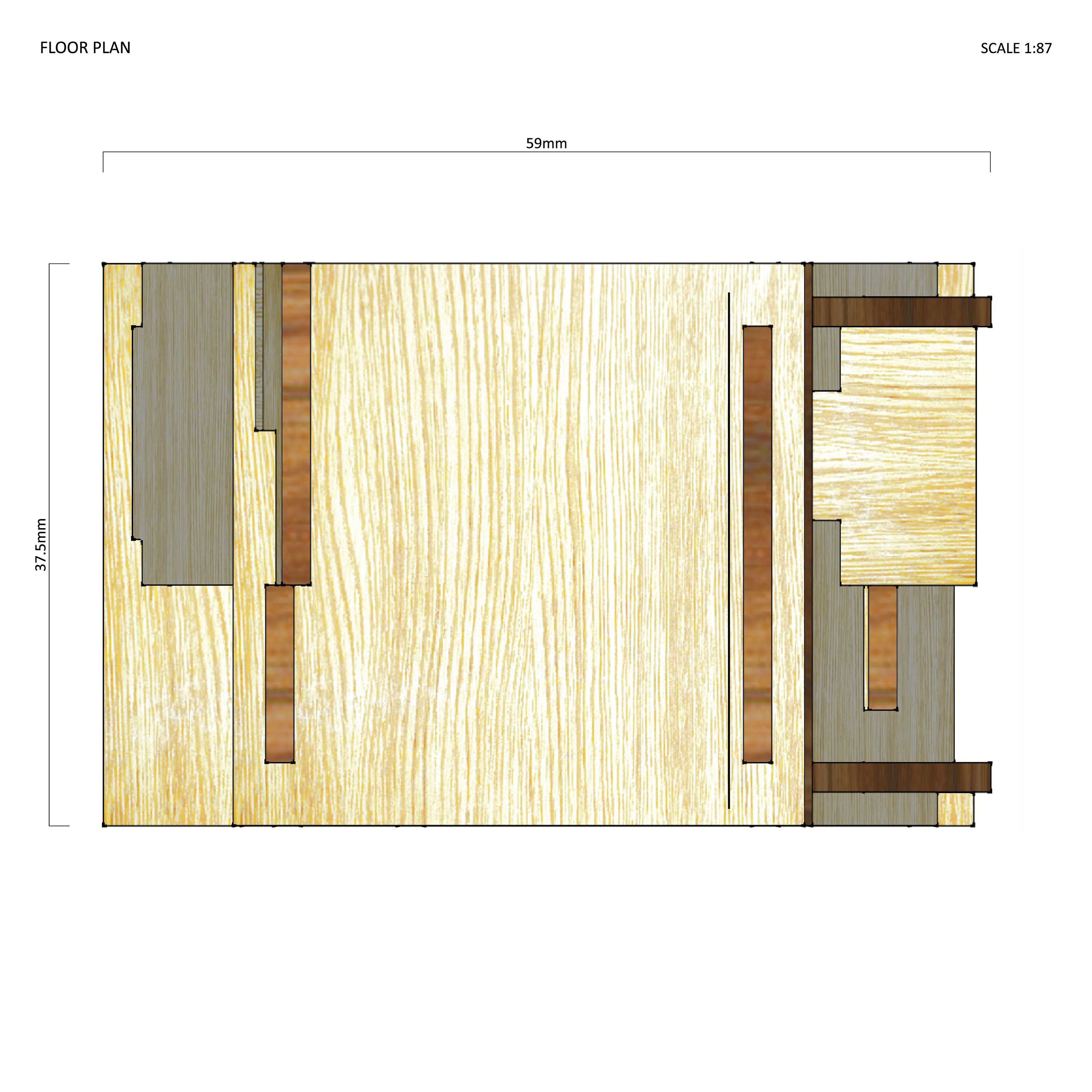 Miniature Cabin Laser Cut File, HO Train Scale (dxf, Eps, Ai, Svg) - Etsy