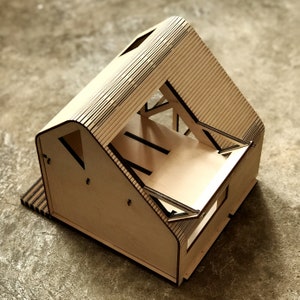 1:24 Miniature Little Forest Cabin, Wooden Dollhouse, Diy Kit - Etsy