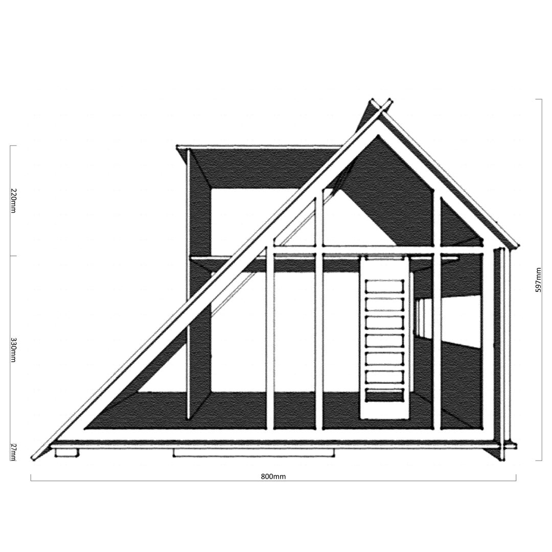 1:6 Scale Miniature Cabin Vector File, CNC Laser Cut, Dollhouse (svg ...