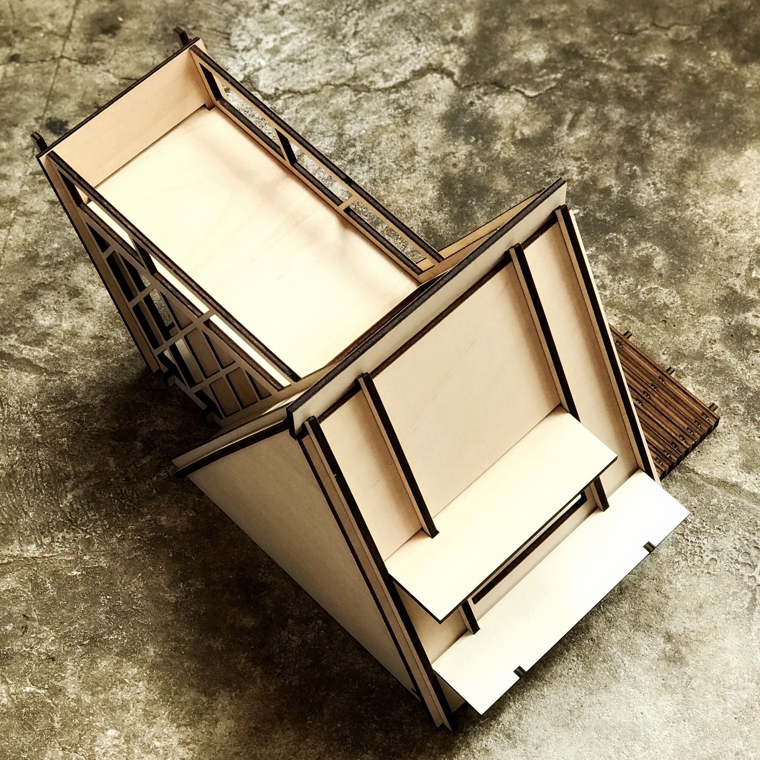 1:12 Miniature Expanded A-frame House Wooden Dollhouse Diy - Etsy Canada