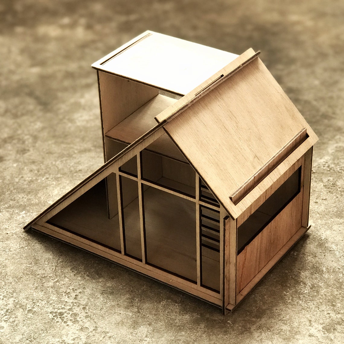 1:6 Miniature Cabin Type 01_vector File for Cnc Laser - Etsy