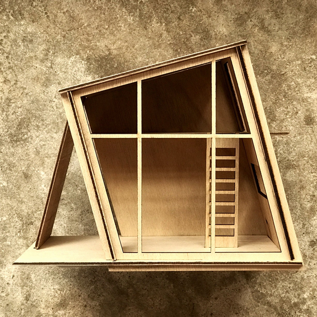 1:6 Miniature Cabin Type 02_vector File for Cnc Laser - Etsy