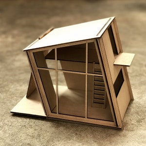 1:6 Miniature Cabin Type 02_vector File for Cnc, Laser Cutting(dxf, Eps ...