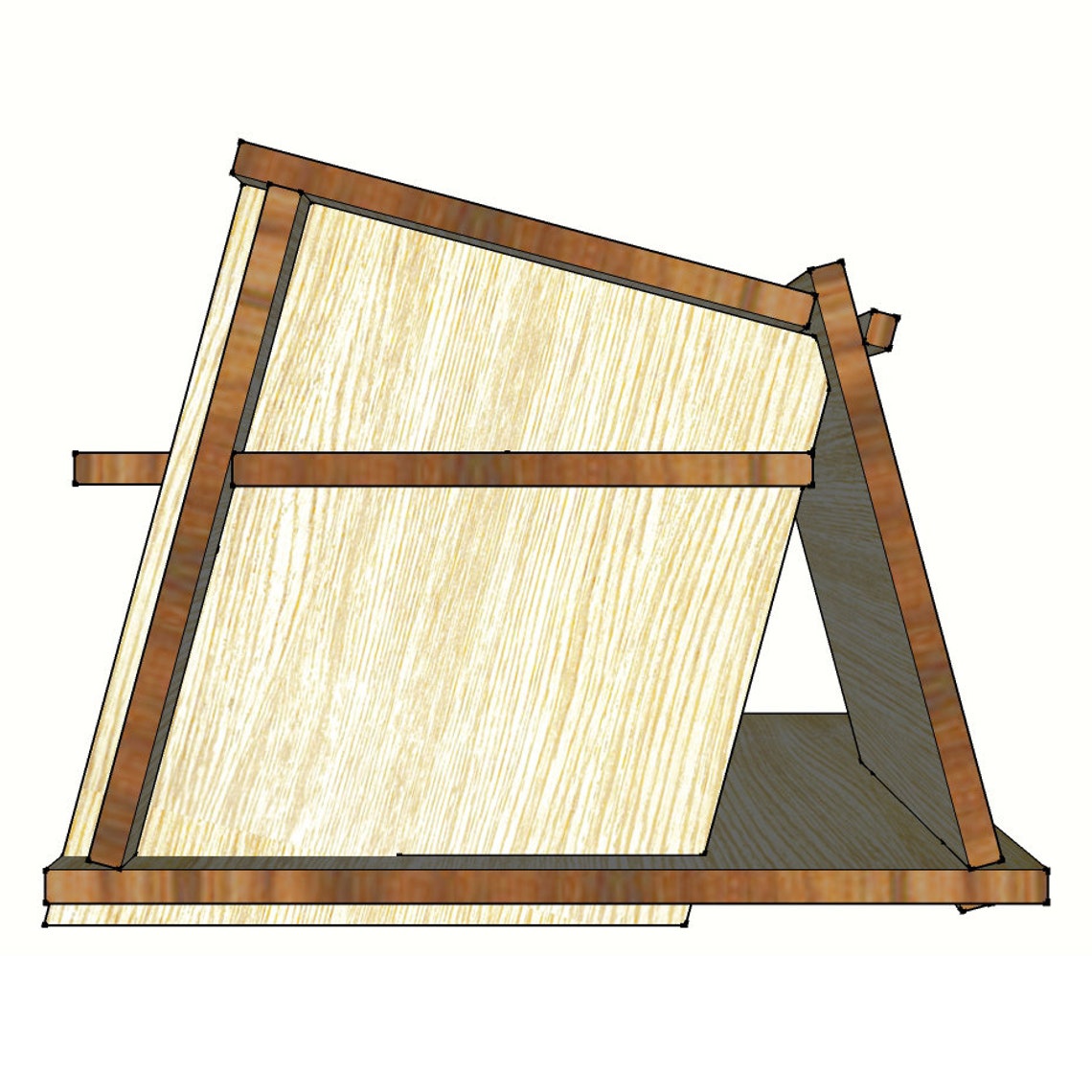 Miniature Cabin Laser Cut File, HO Train Scale (dxf, Eps, Ai, Svg) - Etsy