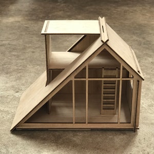 1:6 Miniature Cabin Type 01_vector File for Cnc, Laser Cutting(dxf, Eps ...