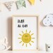 Play All Day Print, Play All Day Quote, Nursery Print, Nursery Decor ...