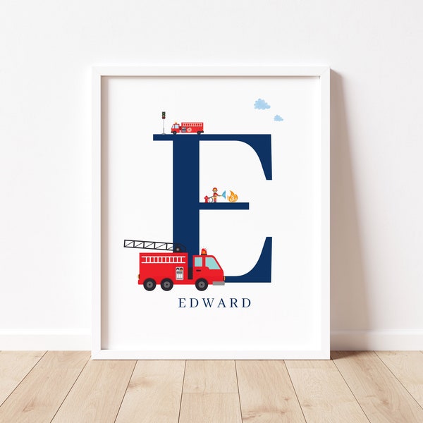 Fire Truck Nursery - Etsy