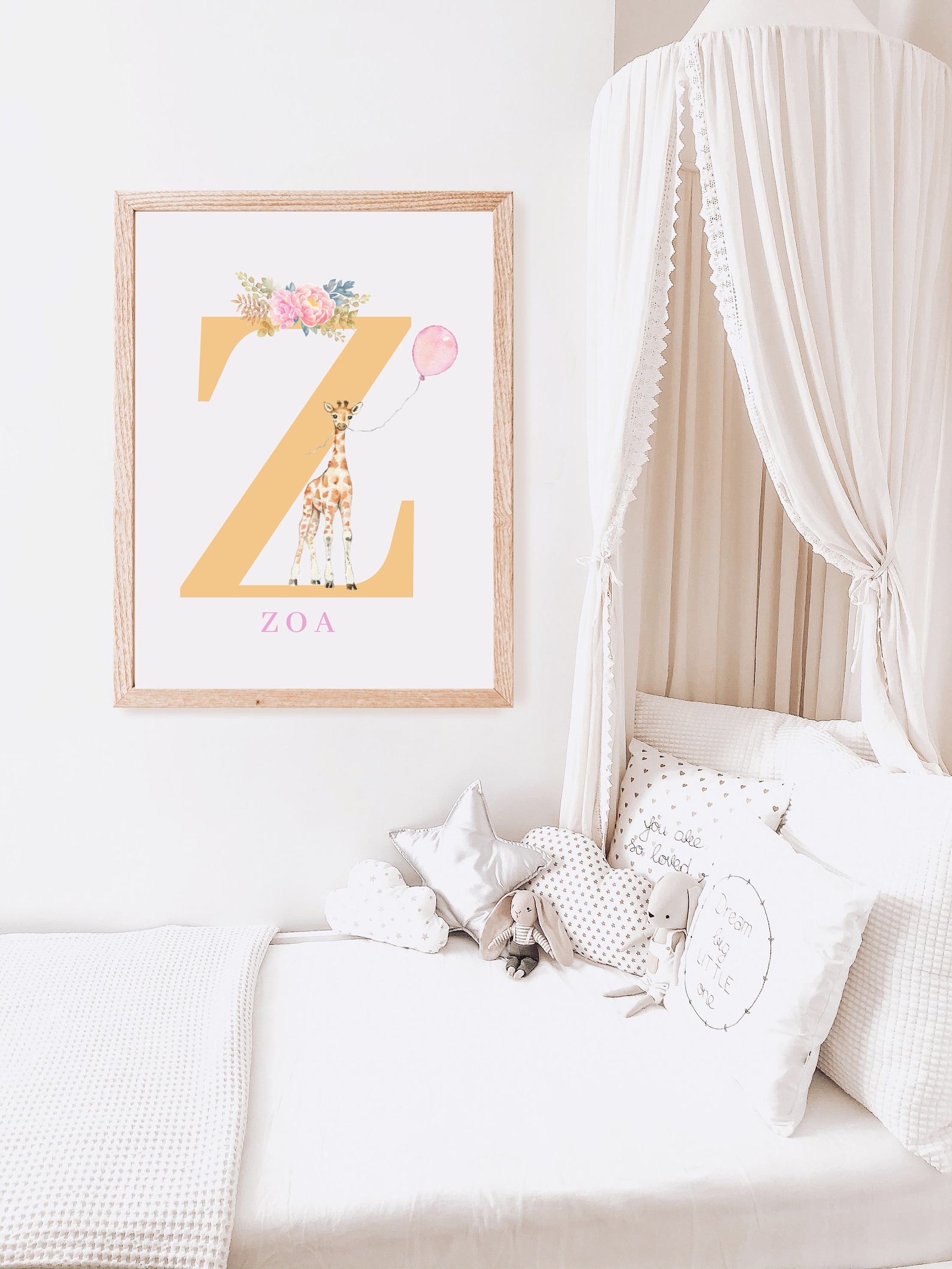 Personalised Initial Print, Initial Kids Print, Personalised Kids ...