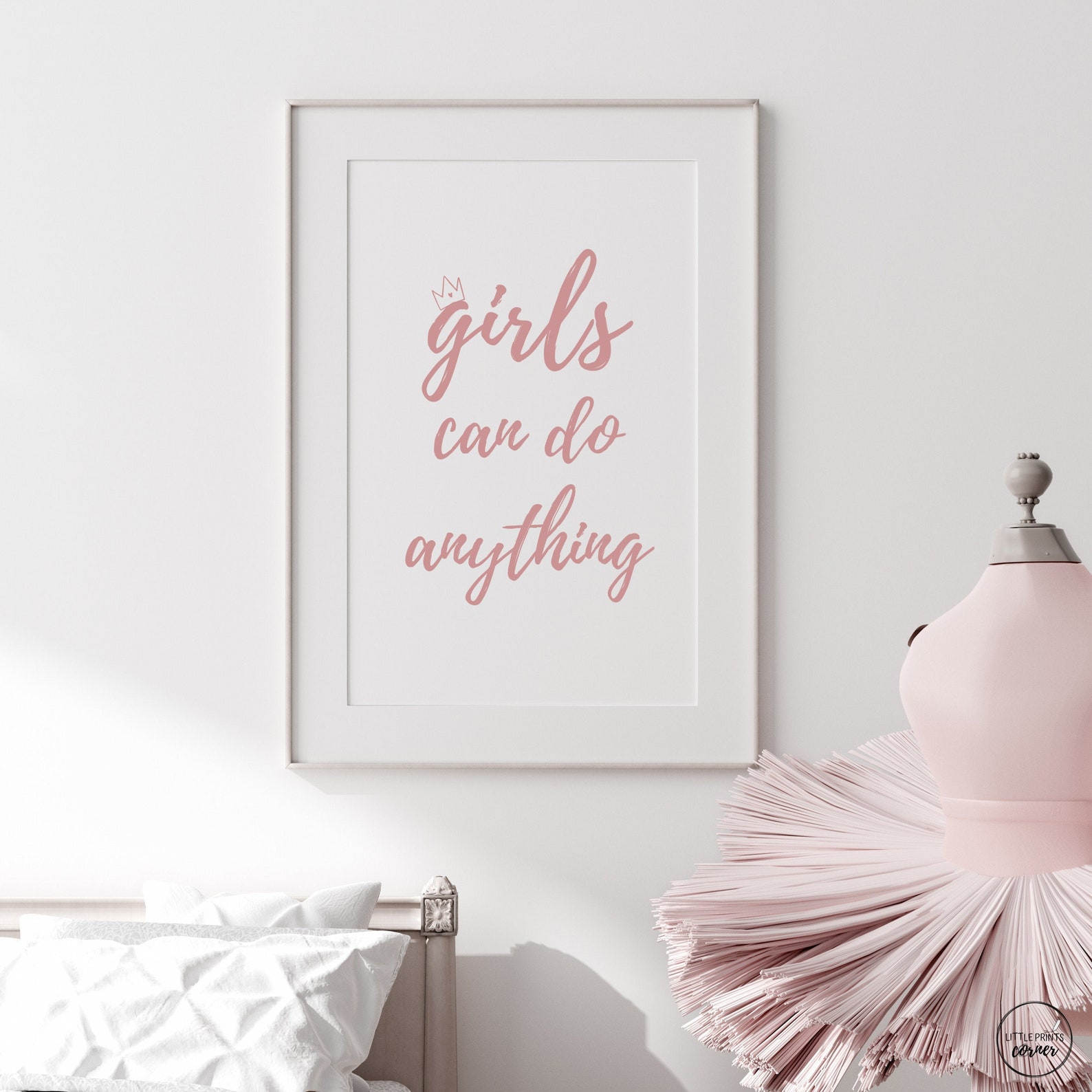 Girls Can Do Anything Quote Poster Girls Can Do Anything - Etsy