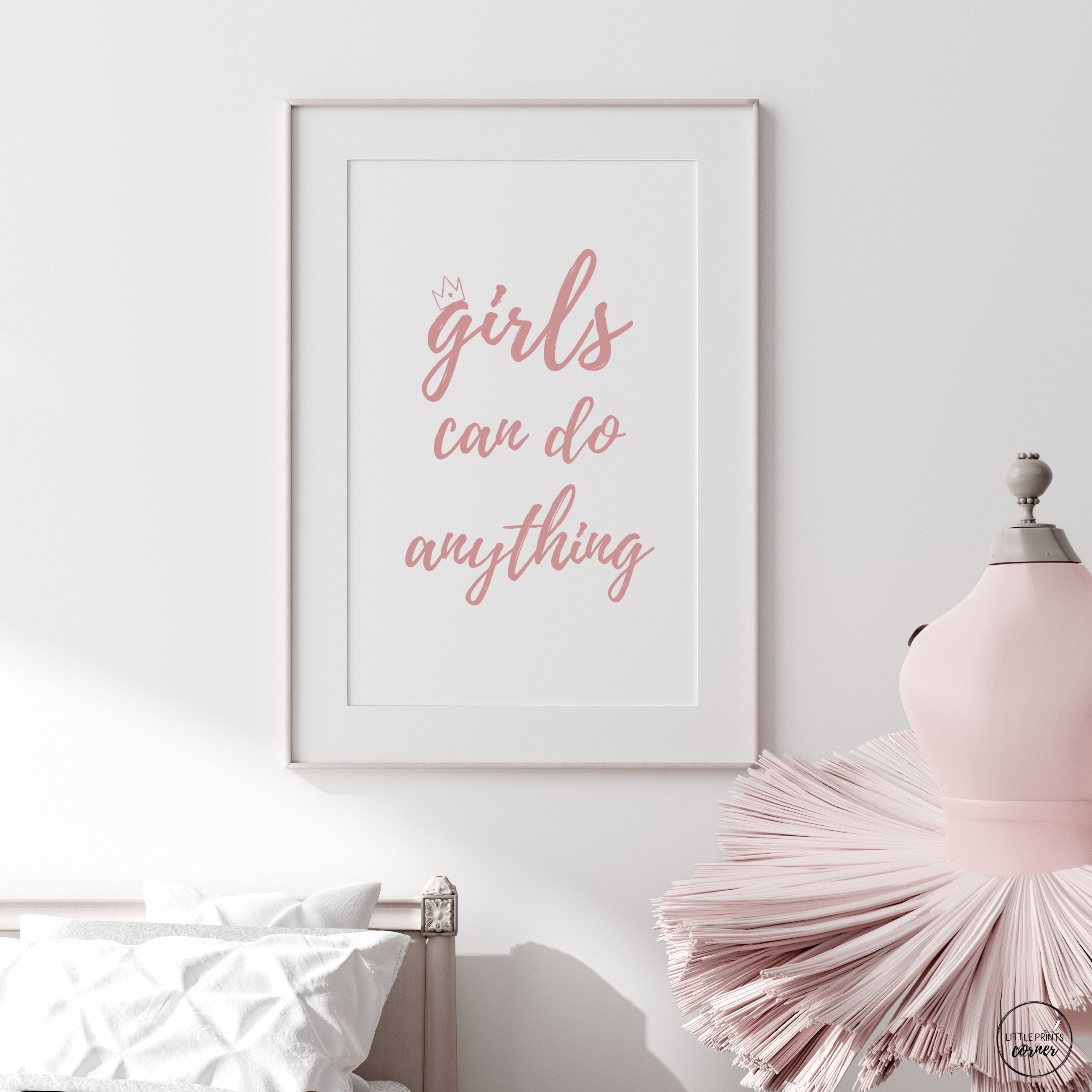 Girls Can Do Anything Quote Poster Girls Can Do Anything - Etsy UK