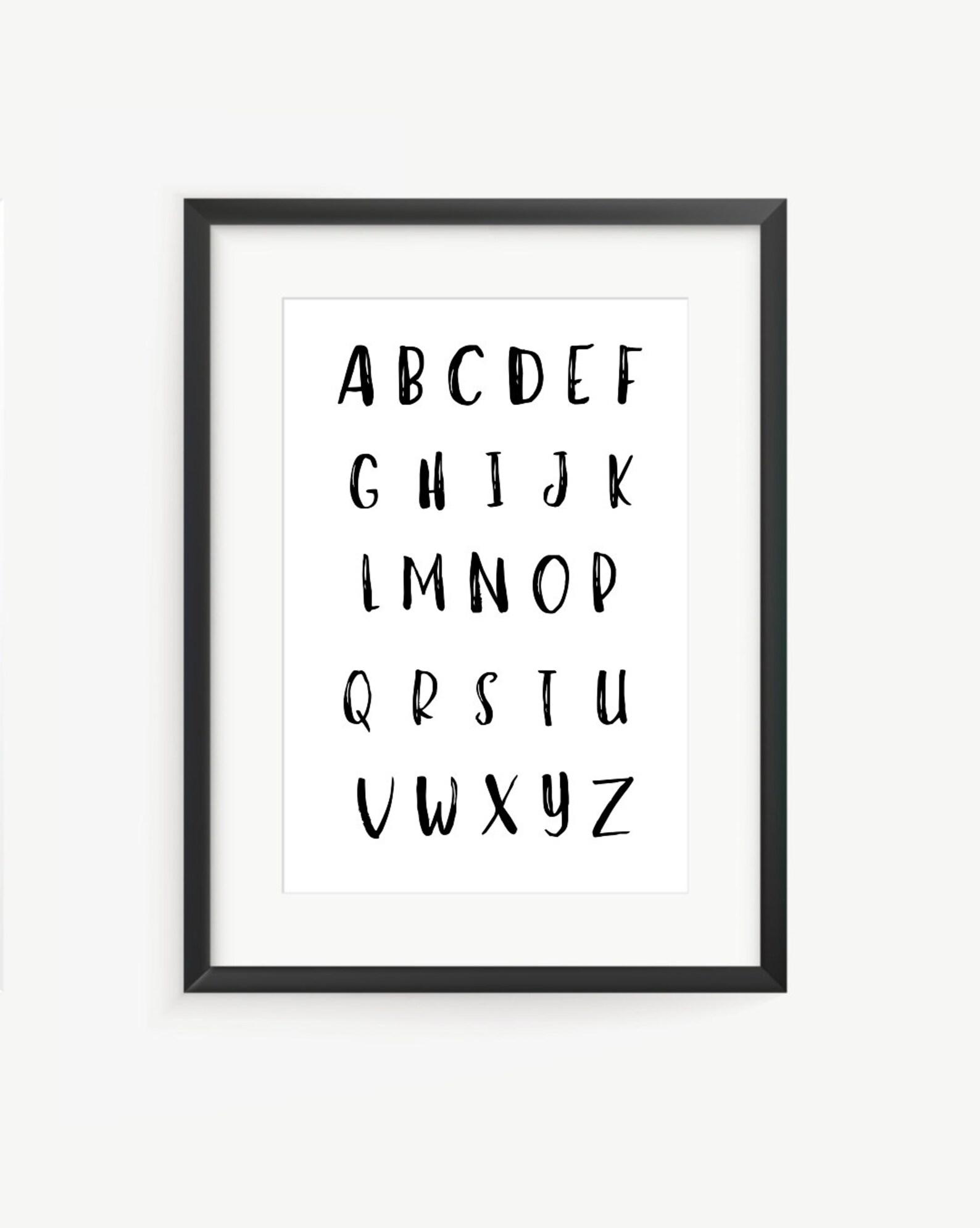 Alphabet Print, Alphabet Poster, Alphabet Nursery Print, Kids Room ...