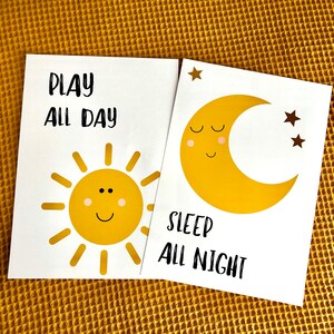 Set of 2 Prints, Play All Day Quote Print, Nursery Print Set, Fun Kids ...