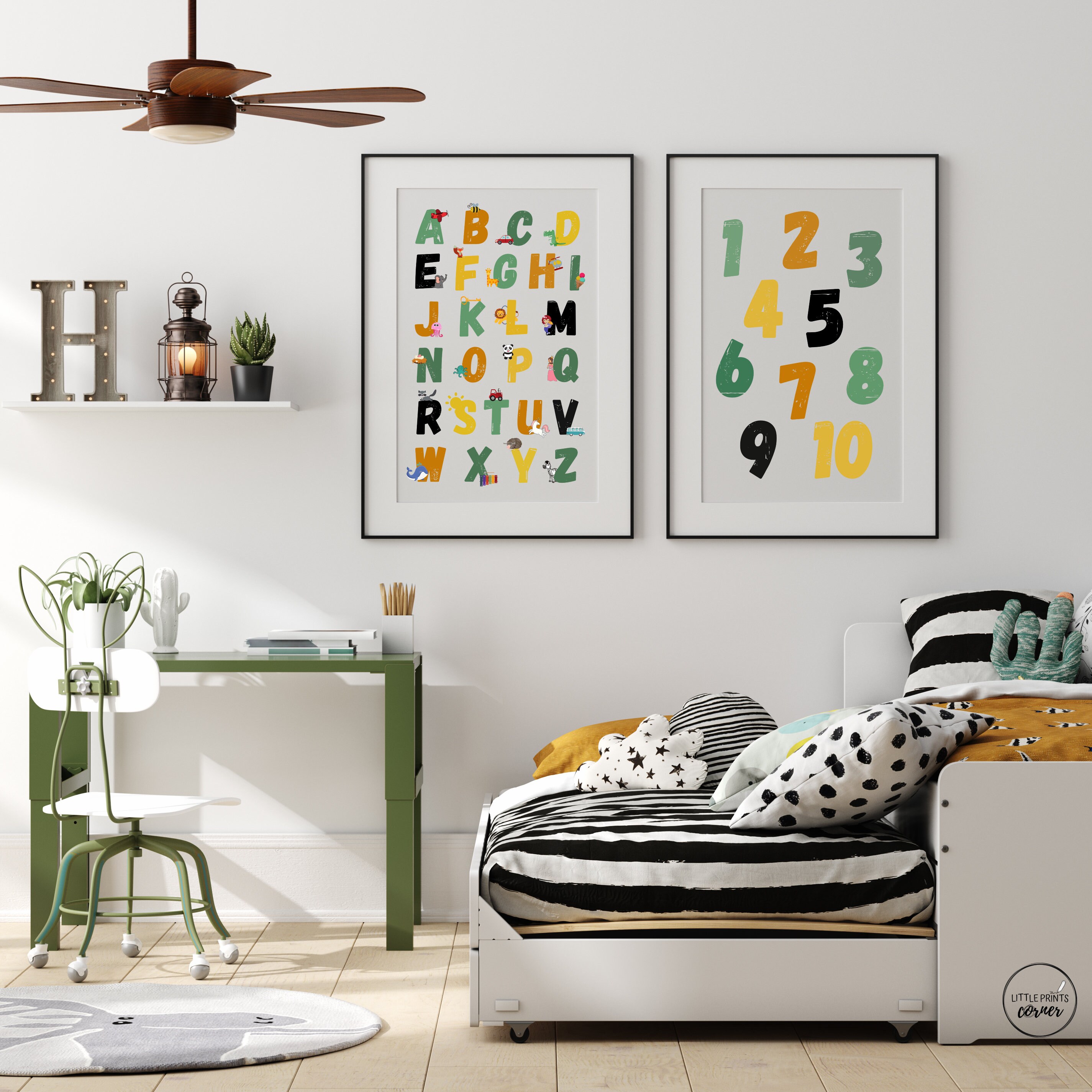 Numbers Nursery Print Numbers Poster Kids Room Poster Kids - Etsy